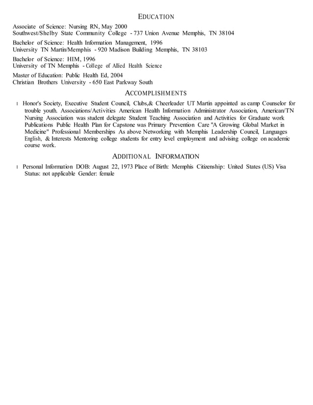 Keisha Jones Resume 1word | DOCX