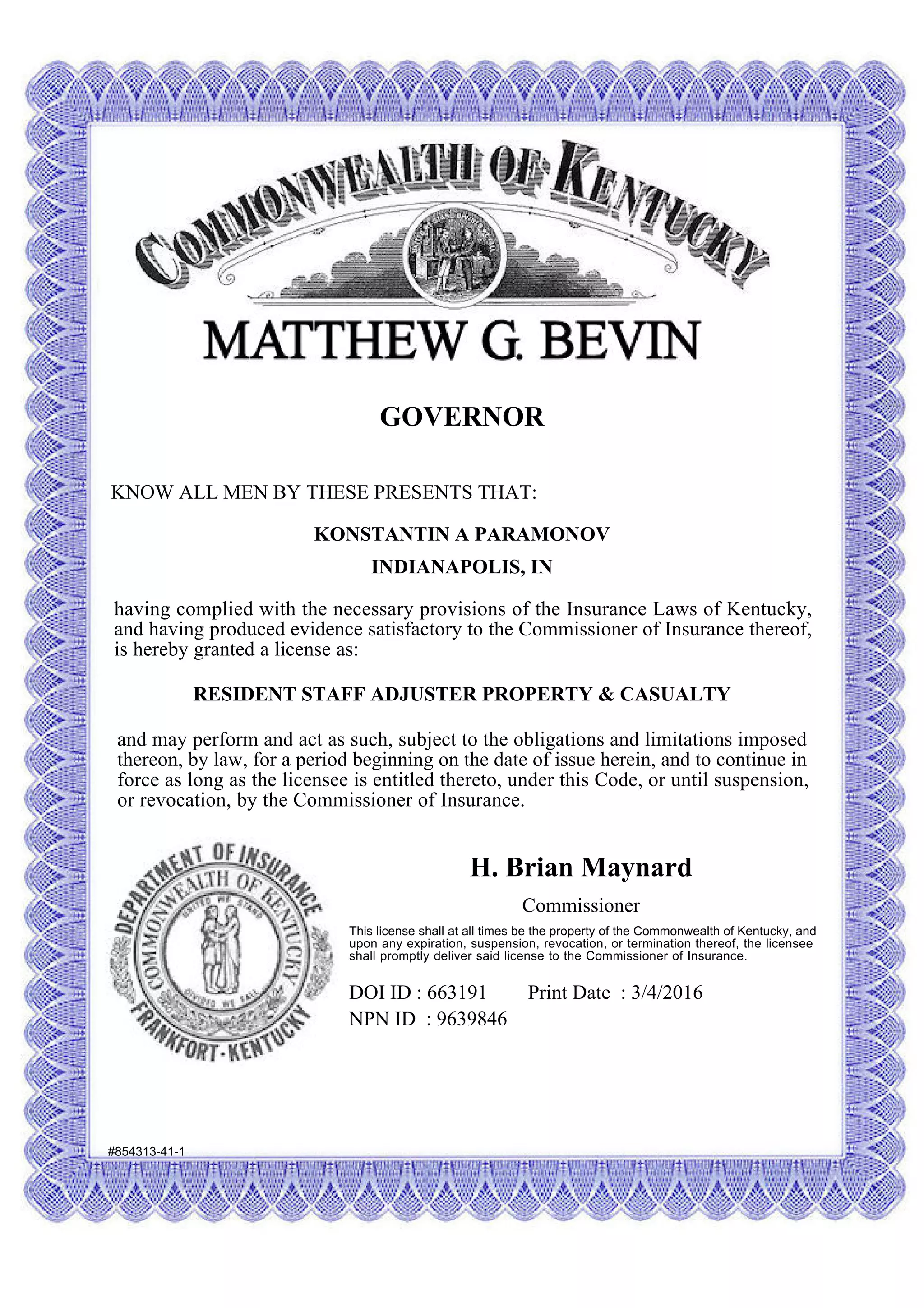 Adjuster License | PDF