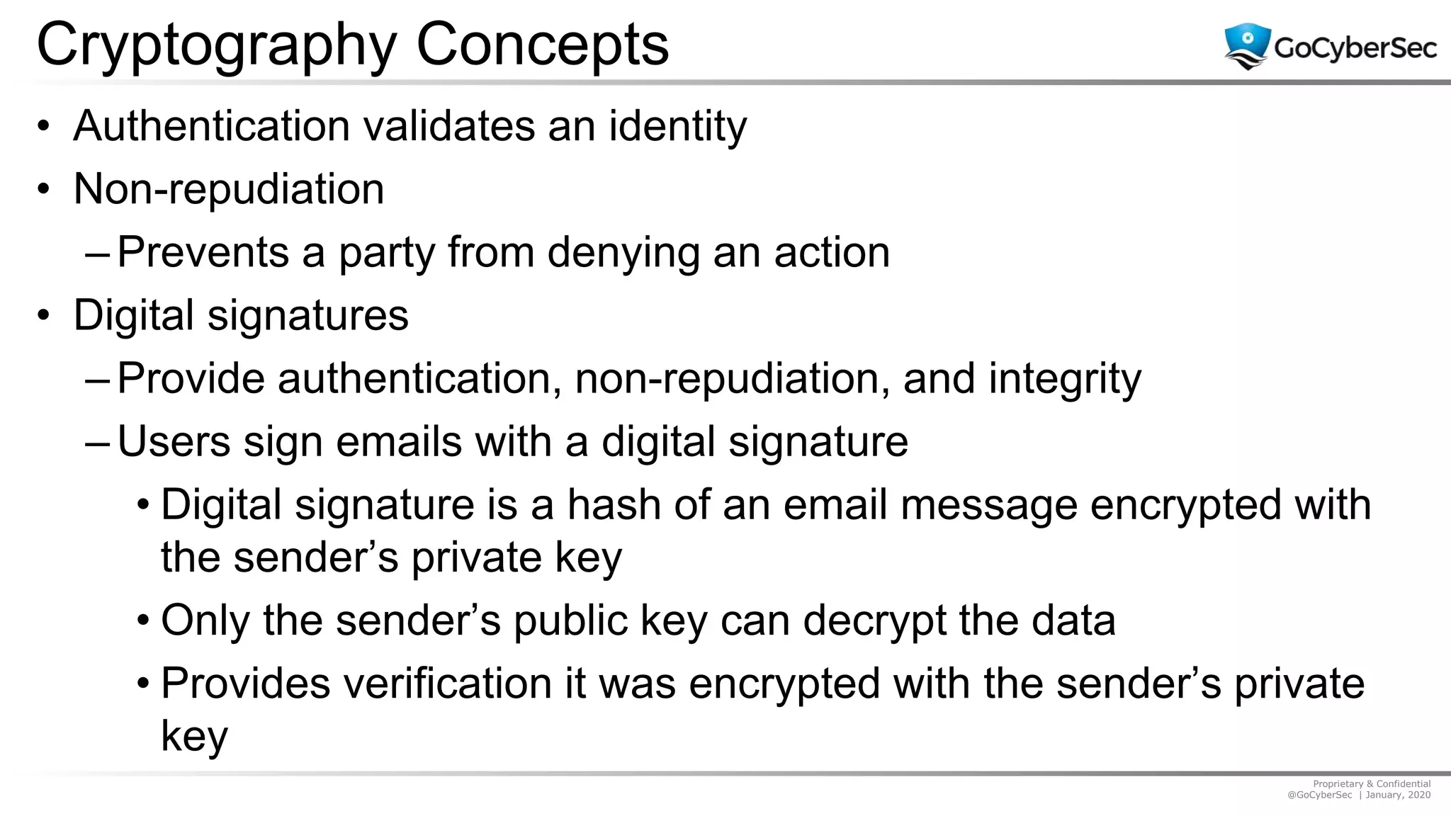 501 ch 10 understanding cryptography and pki | PPTX