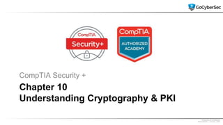 501 ch 10 understanding cryptography and pki | PPTX