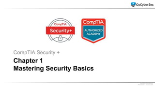 501 ch 1 mastering security basics | PPT