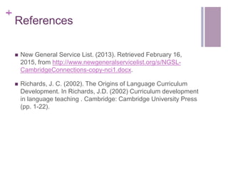 ESL501 Origin of Curriculum Design Presentation | PPTX