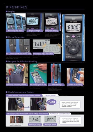digital multimeter dt4280-4250-4220 series | PDF