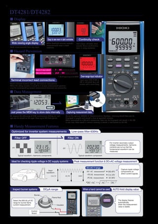 digital multimeter dt4280-4250-4220 series | PDF