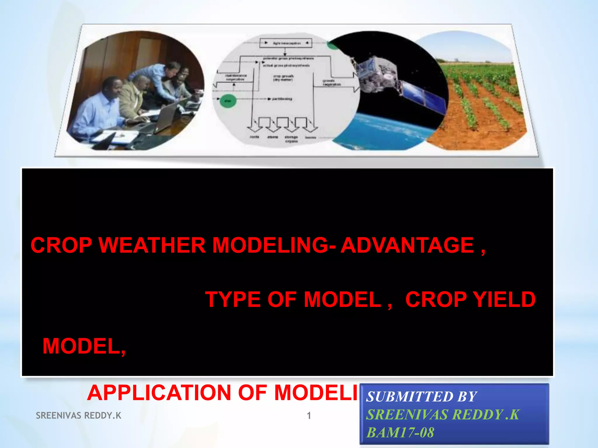 Crop Modeling - Types of crop growth models in agriculture | PPTX