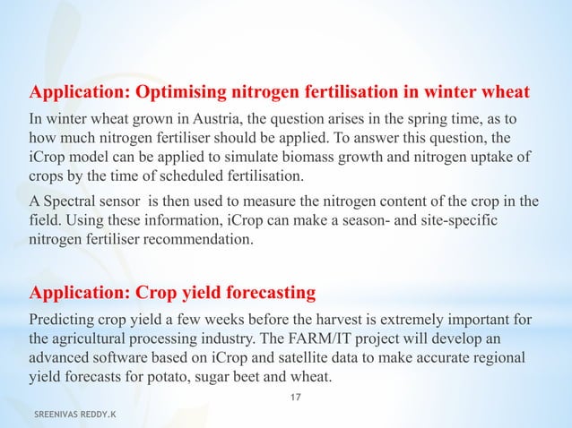 Crop Modeling - Types of crop growth models in agriculture | PPTX ...
