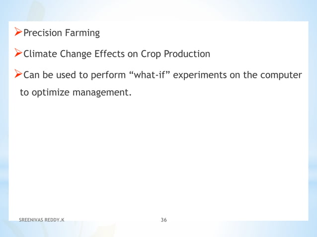 Crop Modeling - Types of crop growth models in agriculture | PPTX ...