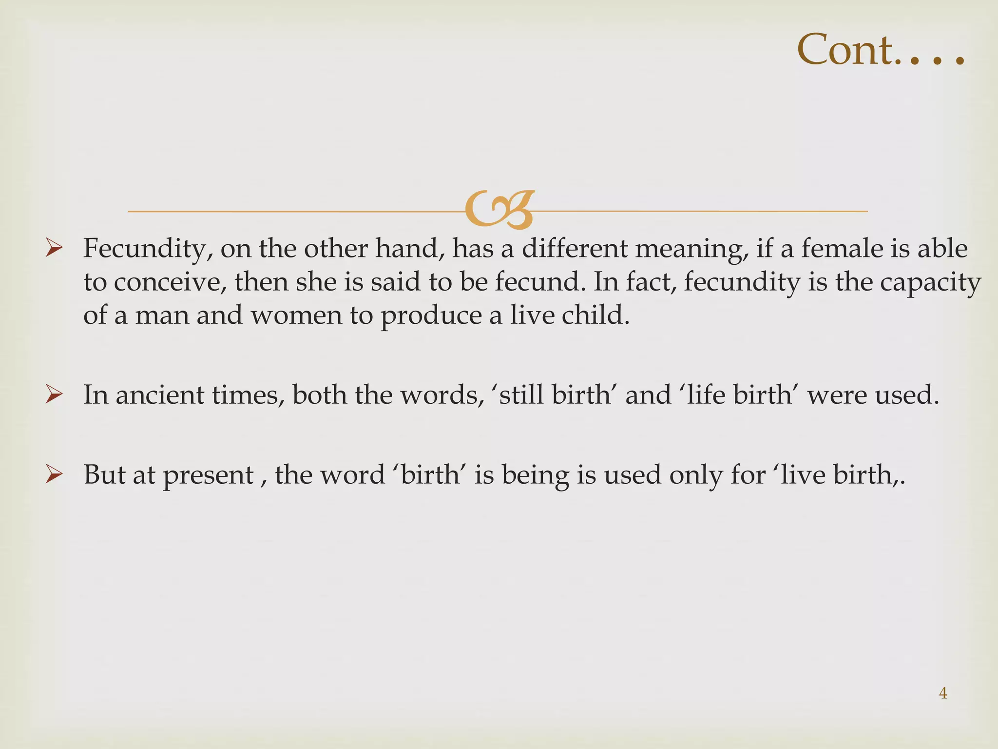 Basic outline of Theoretical perspectives: Fertility, Mortality ...