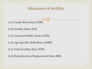 Basic outline of Theoretical perspectives: Fertility, Mortality ...