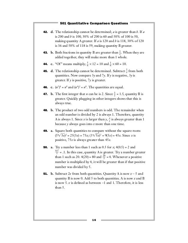 501 quantitative comparison_questions