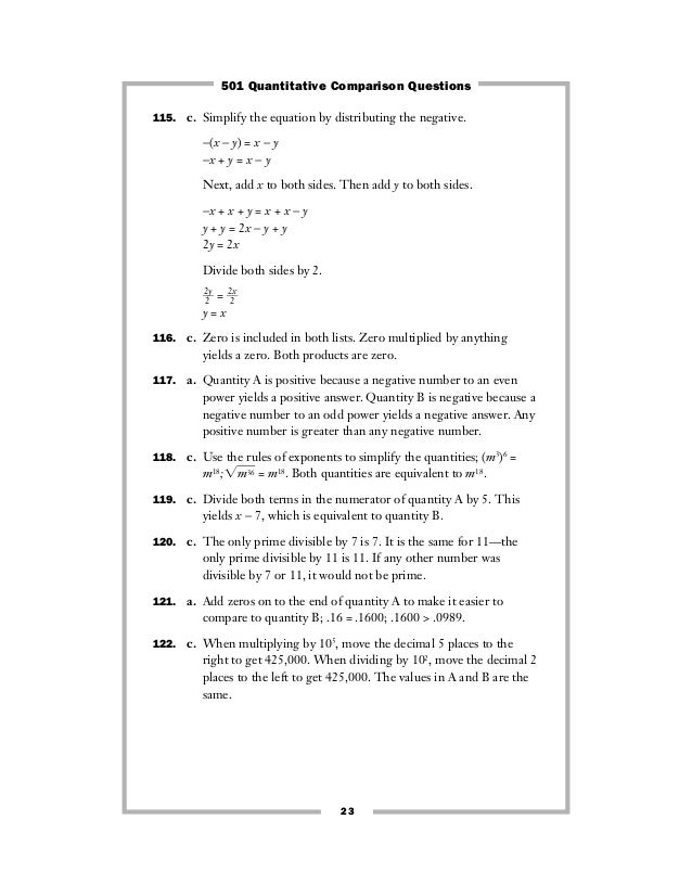 501 quantitative comparison_questions