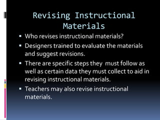 Revising Instructional Materials | PPTX