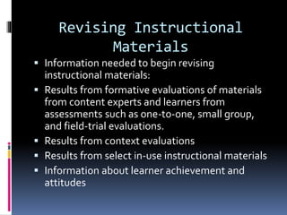 Revising Instructional Materials | PPTX