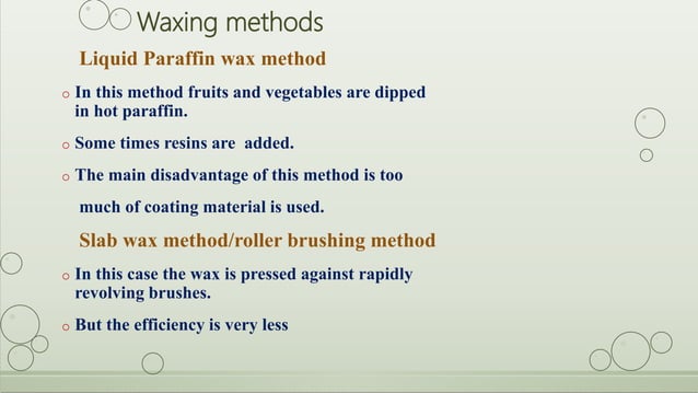 fruit waxing | PPTX