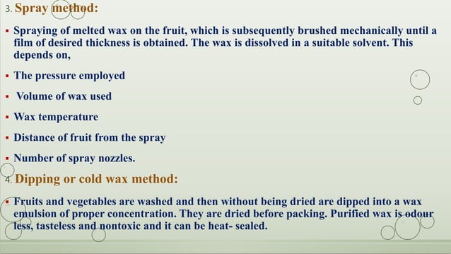 fruit waxing | PPTX