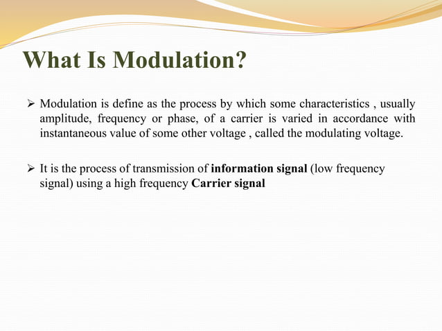 AMPLITUDE MODULATION & DEMODULATION TECHNIQUE | PPTX