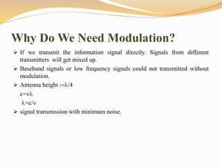 AMPLITUDE MODULATION & DEMODULATION TECHNIQUE | PPTX
