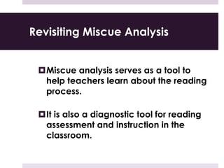 5020 week 13 miscue rma slides | PPT