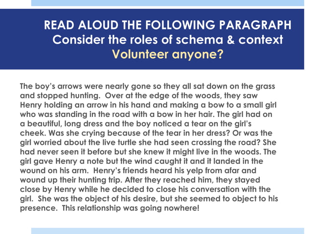 5020 week 5 rdg comprehension (weaver ch 3 4) | PPT