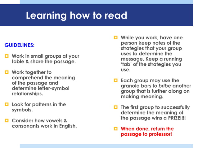 5020 week 5 rdg comprehension (weaver ch 3 4) | PPT