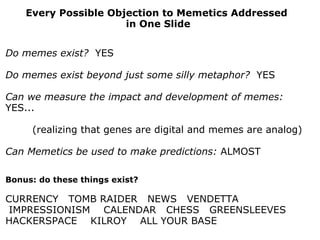Pre-Internet Folklore Memetics | PPT