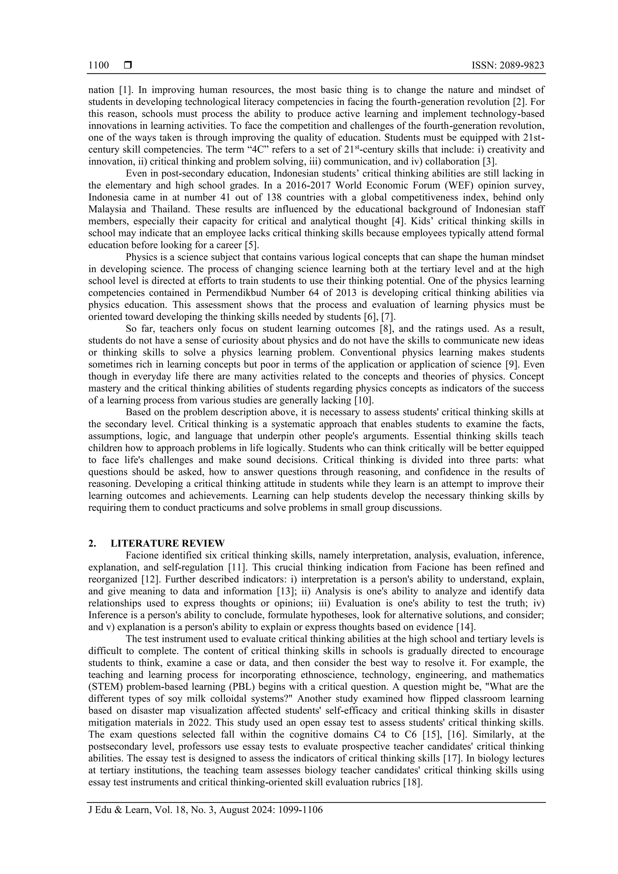 Challenges in secondary school education: profile of physics students ...
