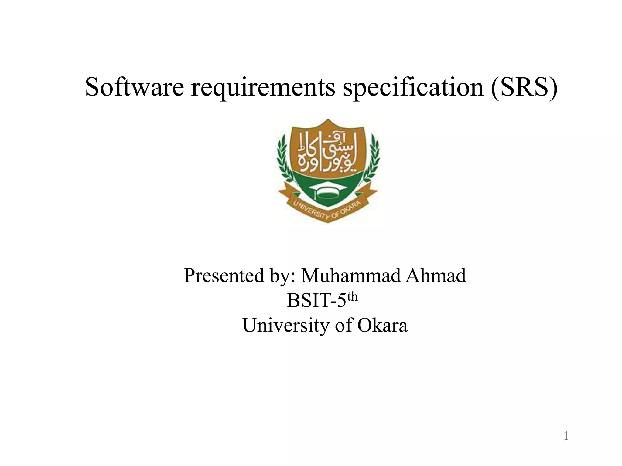 SRS- Software Requirement Management | PPT