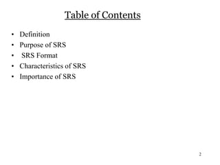 SRS- Software Requirement Management | PPT