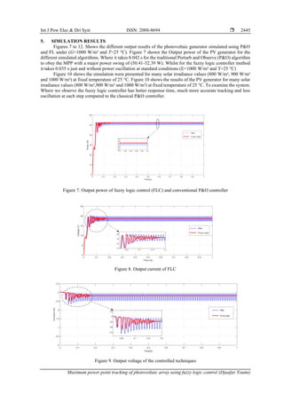 Maximum power point tracking of photovoltaic array using fuzzy logic control | PDF