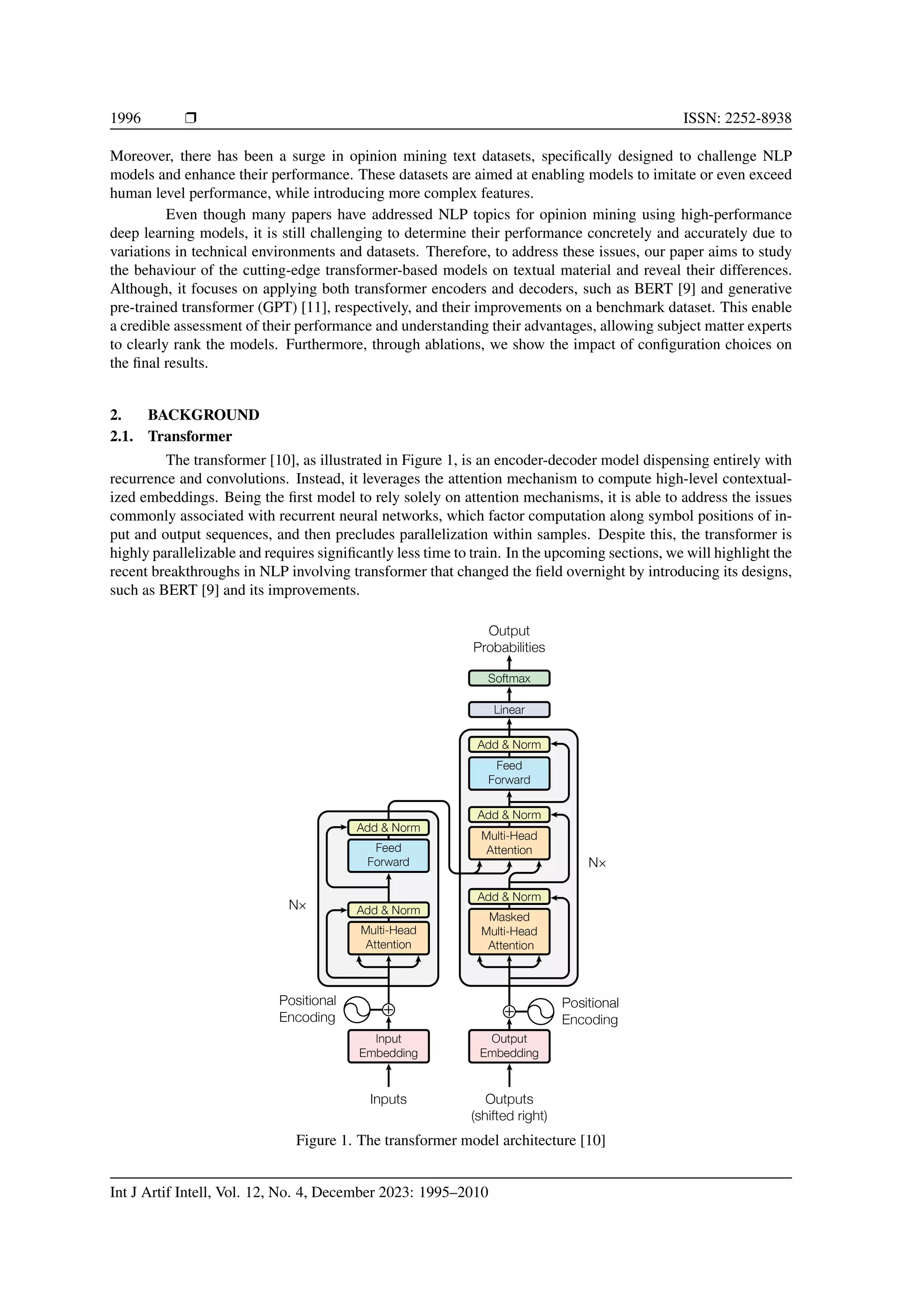 Analysis of the evolution of advanced transformer-based language models: Experiments on opinion ...