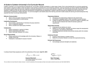 Co-Curricular Record | PPT