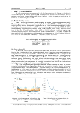 Smart traffic forecasting: leveraging adaptive machine learning and big data analytics for ...