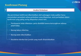PPT PENGUJIAN DALAM SIKLUS PENJUALAN DAN PENAGIHAN | PPTX