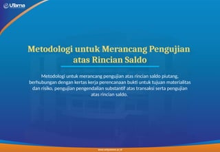 PPT PENGUJIAN DALAM SIKLUS PENJUALAN DAN PENAGIHAN | PPTX