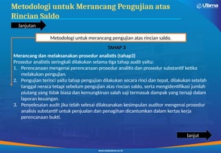 PPT PENGUJIAN DALAM SIKLUS PENJUALAN DAN PENAGIHAN | PPTX
