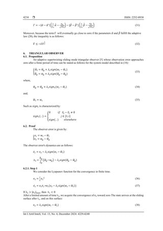 Optimized triangular observer based adaptive supertwisting sliding mode ...