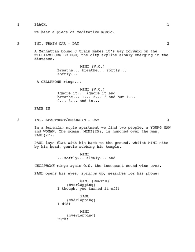 Final shooting script | PDF
