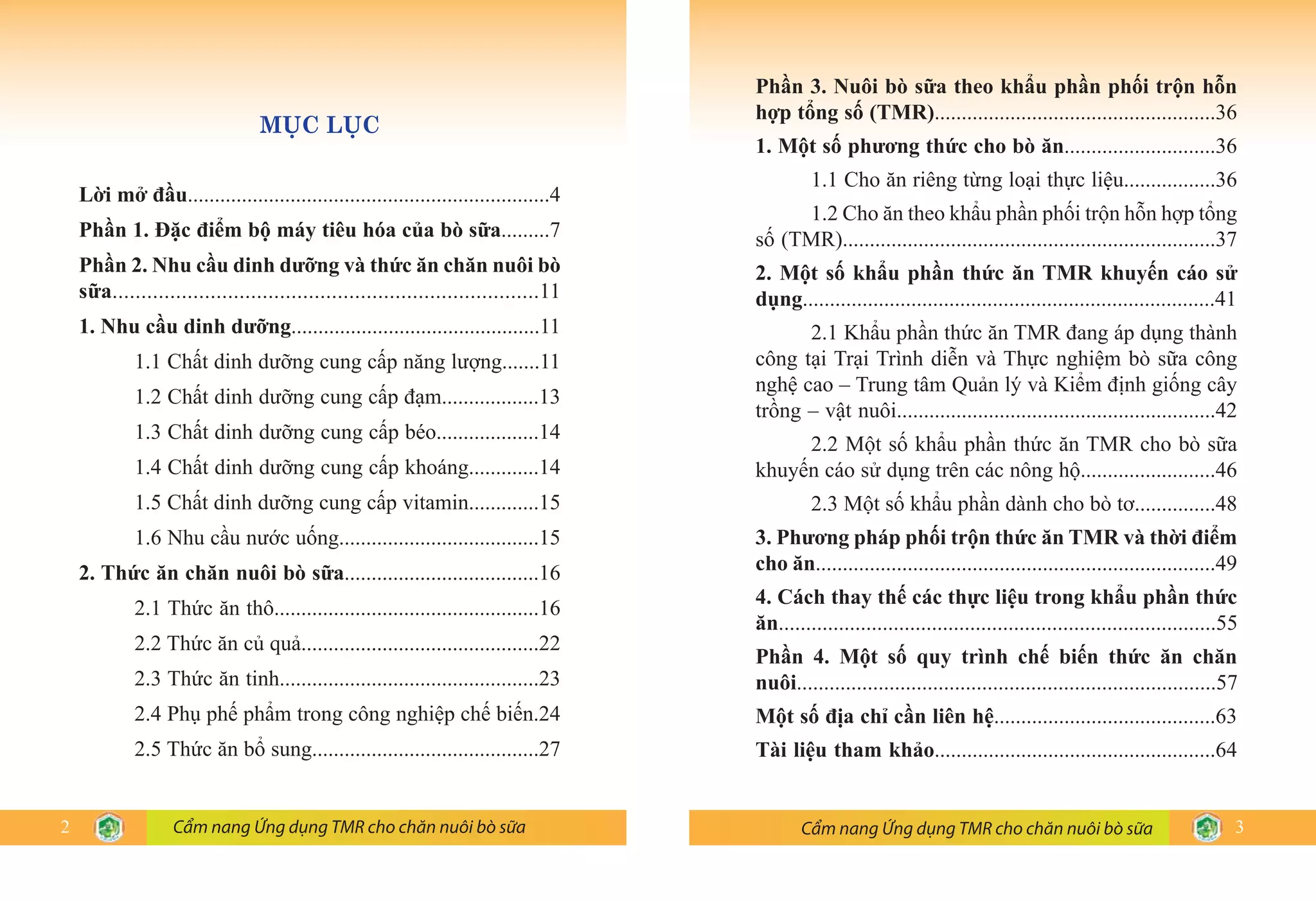 Cẩm nang ỨNG DỤNG TMR CHO CHĂN NUÔI BÒ SỮA | PPT