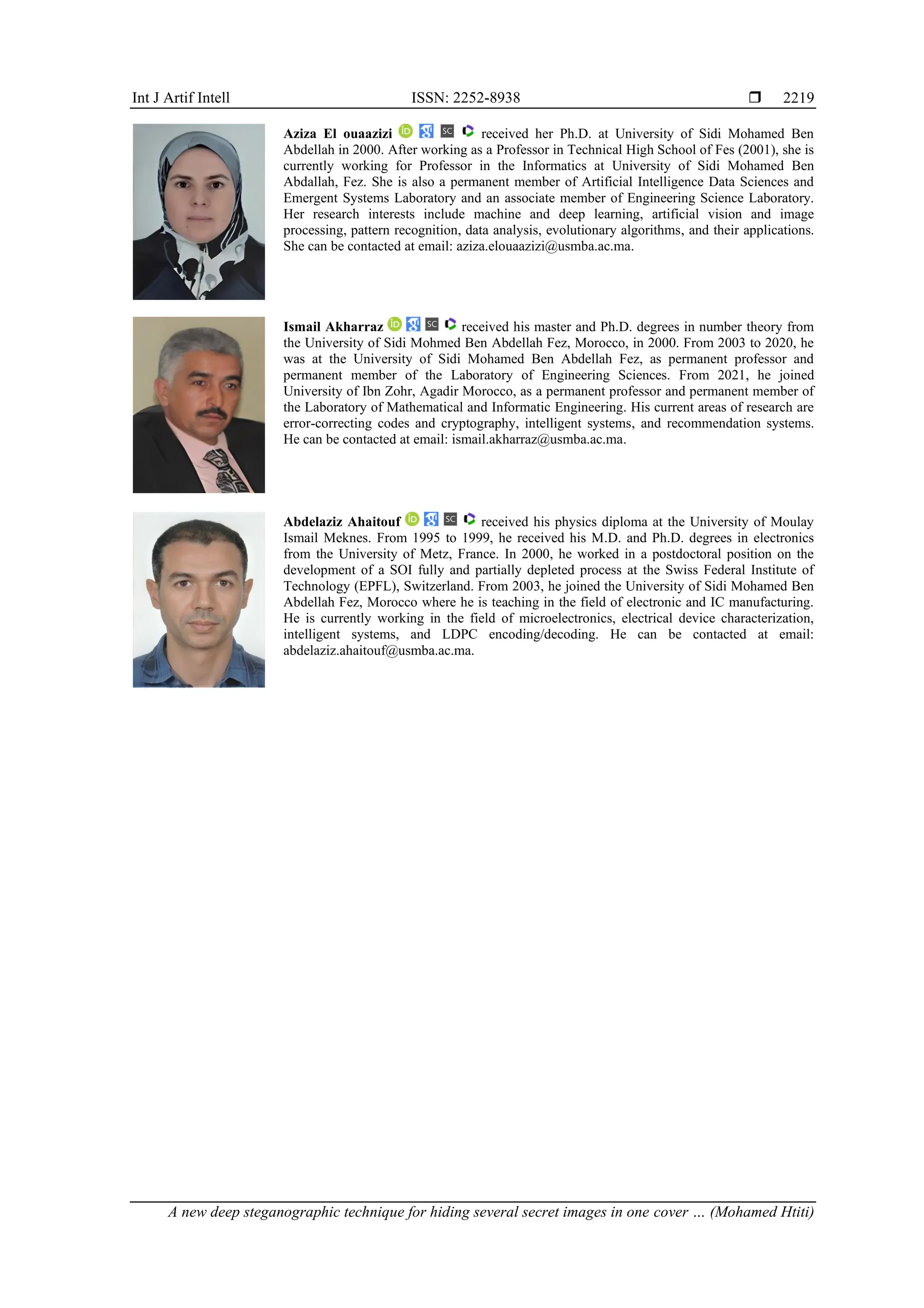 A new deep steganographic technique for hiding several secret images in ...