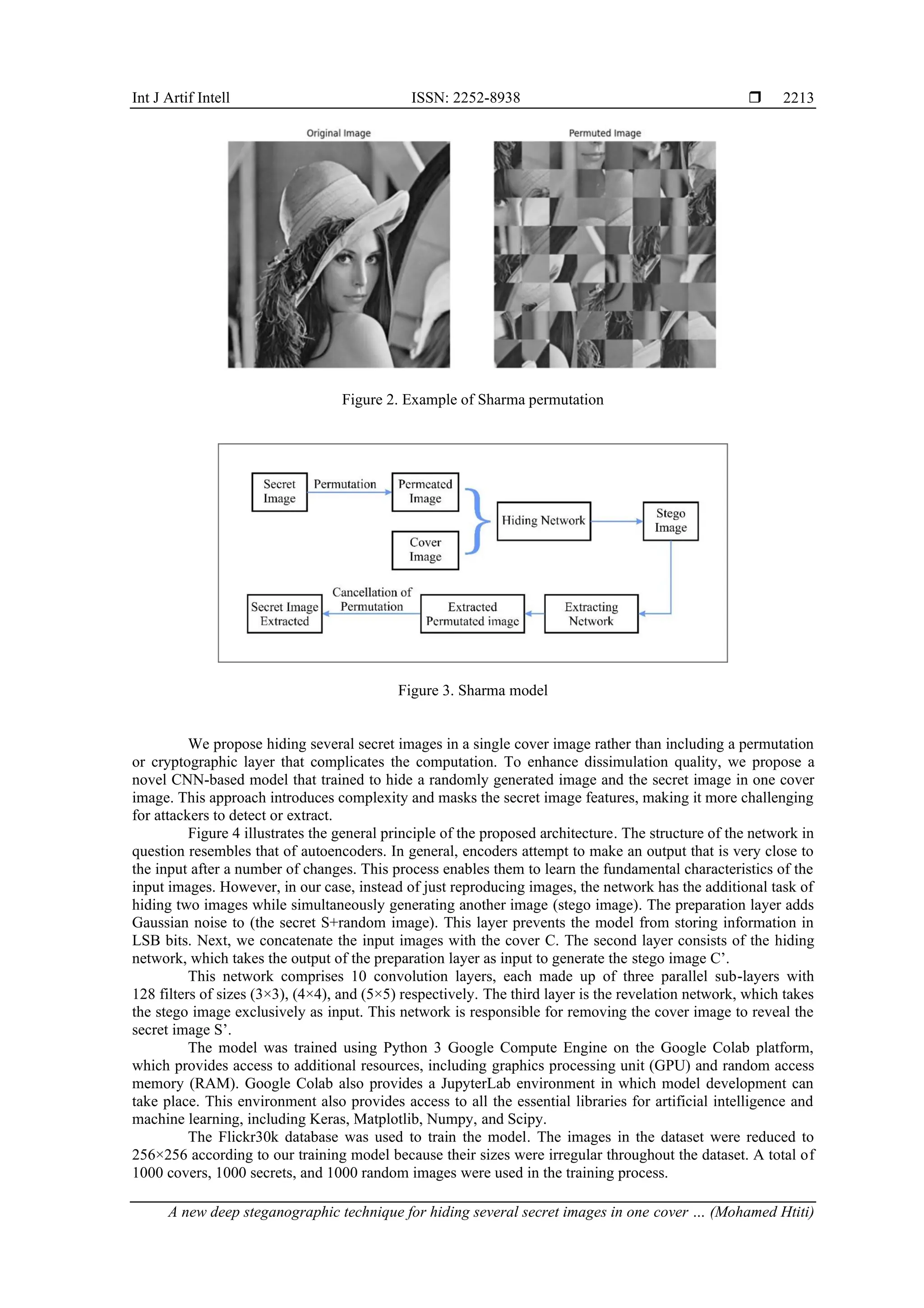 A new deep steganographic technique for hiding several secret images in ...