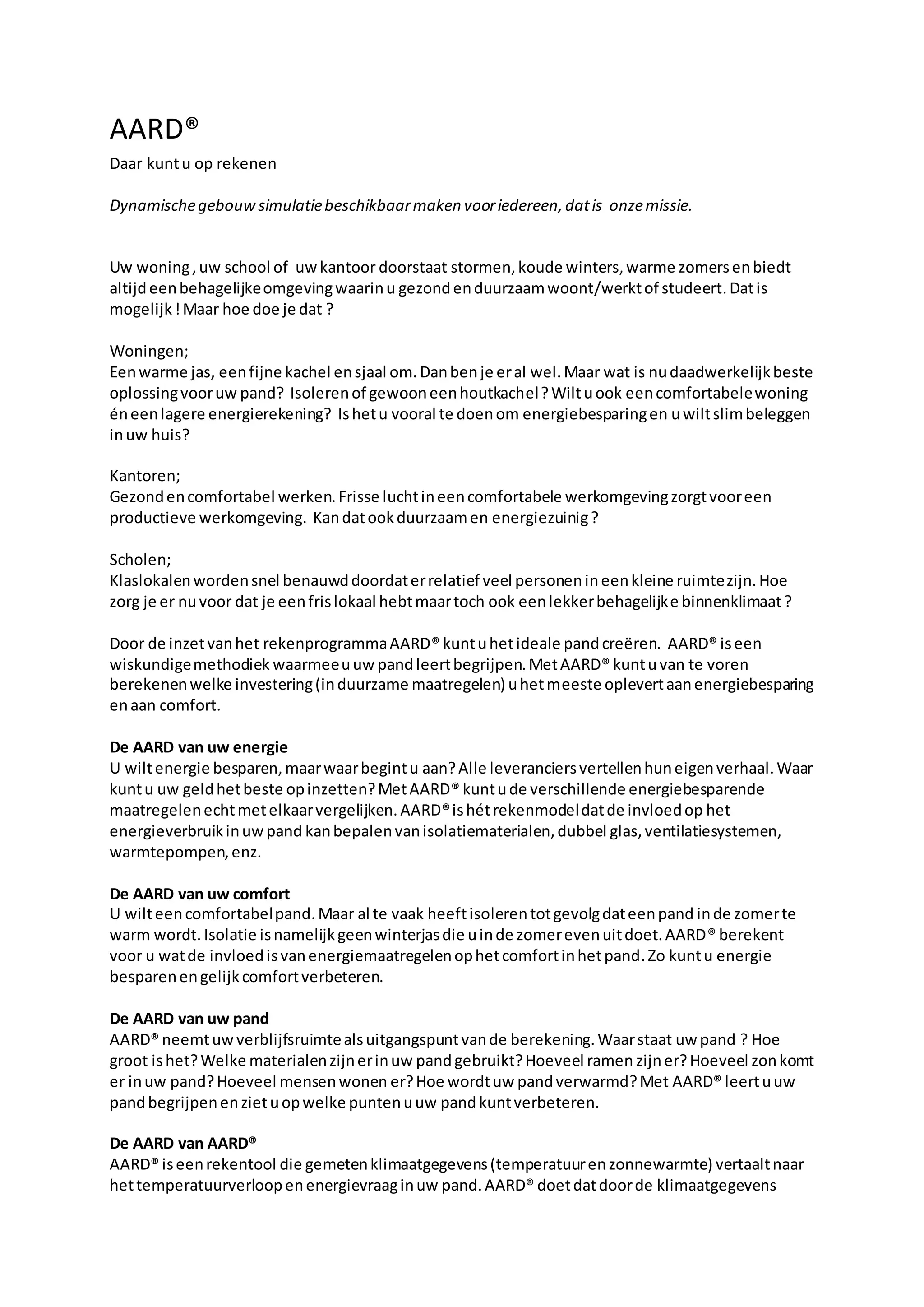 AARD het nieuwe rekenen voor gezonde gebouwen | PDF