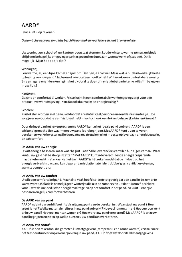 AARD het nieuwe rekenen voor gezonde gebouwen | PDF