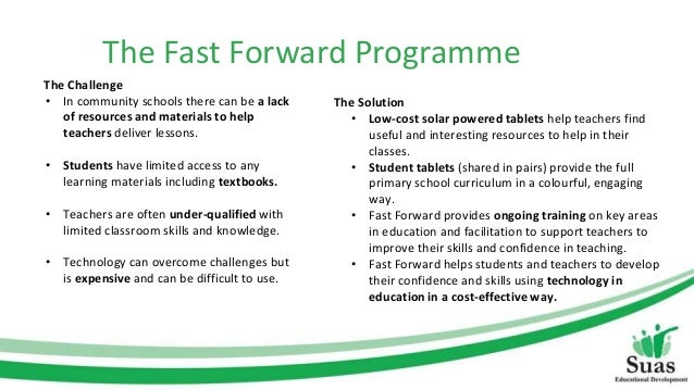 The Fast Forward Programme Overview_May_16