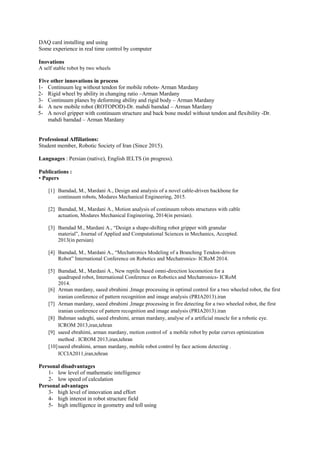 Curriculum Vitae | PDF