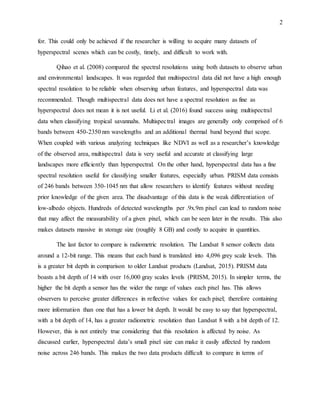 Advanced Remote Sensing Project Report | DOCX