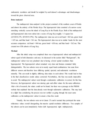 Advanced Remote Sensing Project Report | DOCX