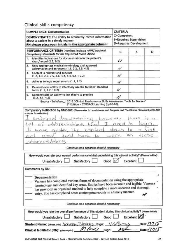 11-Clinical Skills Competency-Documentation-Coffs Harbour Hospital-2015 ...