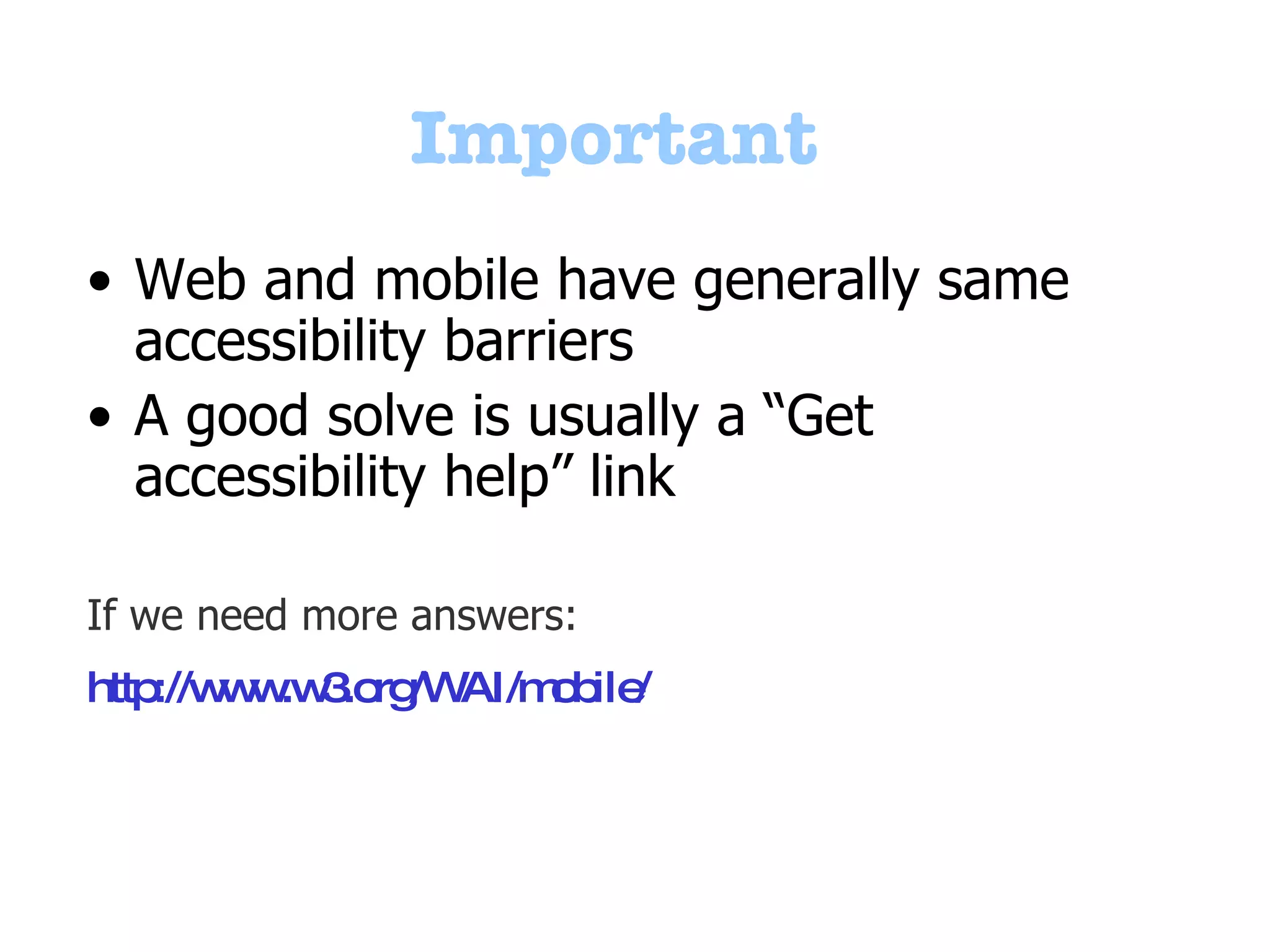 503 web accessibility - best practices | PPT