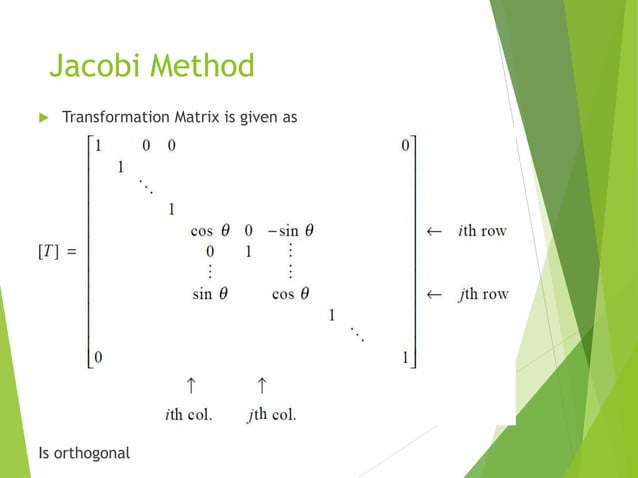 Solution of eigenvalue problem using Jacobi Method | PPTX | Physics ...