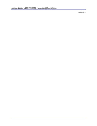 Jessica Nasser 2015 Resume | DOCX